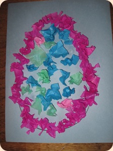 Tissue Paper Easter Egg Craft - Confessions of a Homeschooler